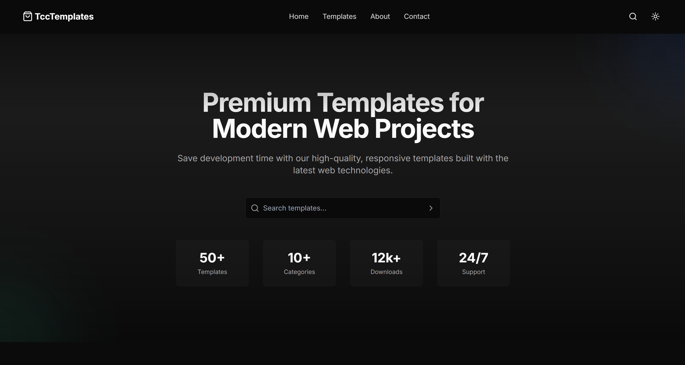 Free & Premium Website Templates for Developers | TCC Templates - The ...
